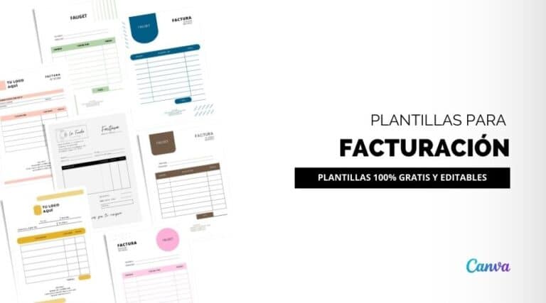 Plantillas de Facturas Gratis en Canva